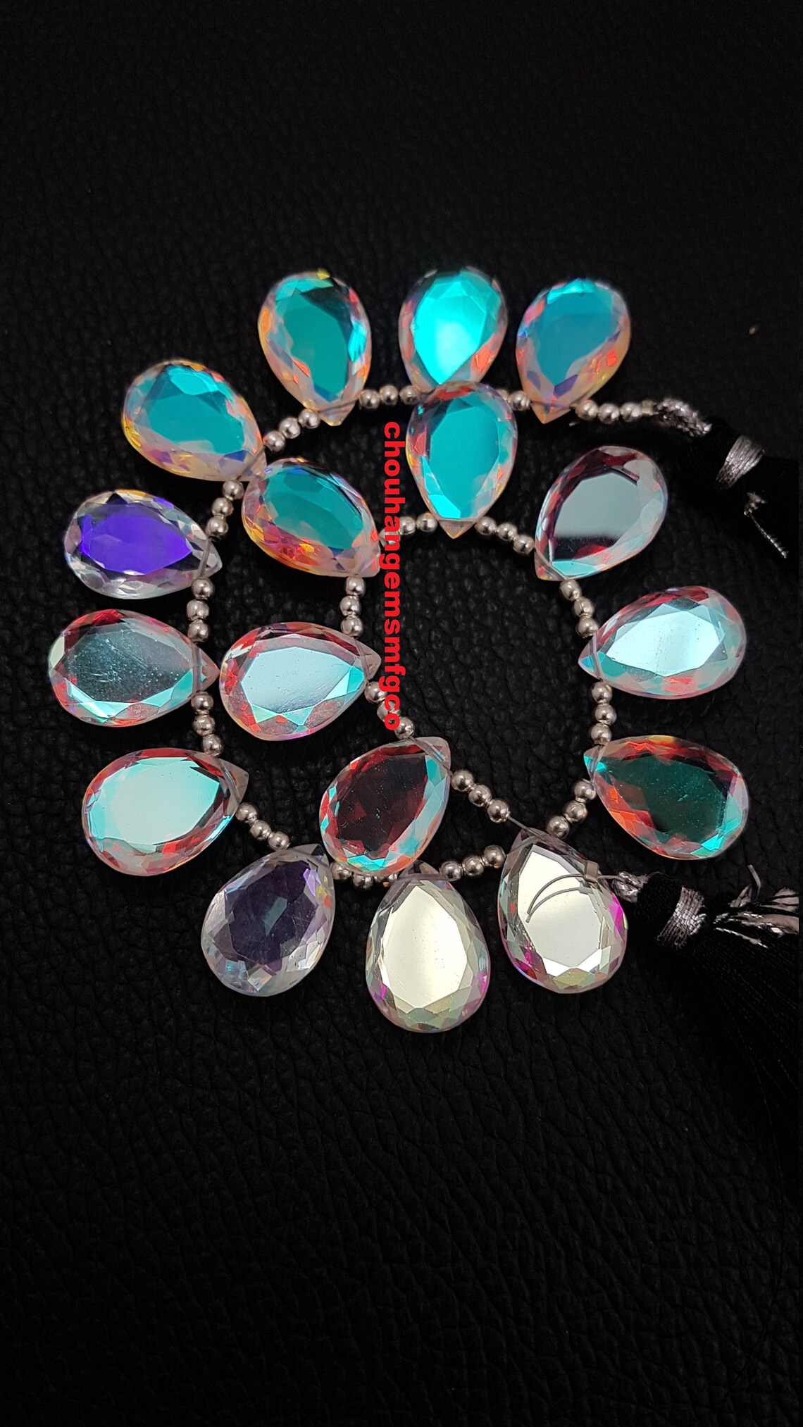 Beautiful Multi Fire Rainbow Moonstone Quartz Faceted Pear - Etsy