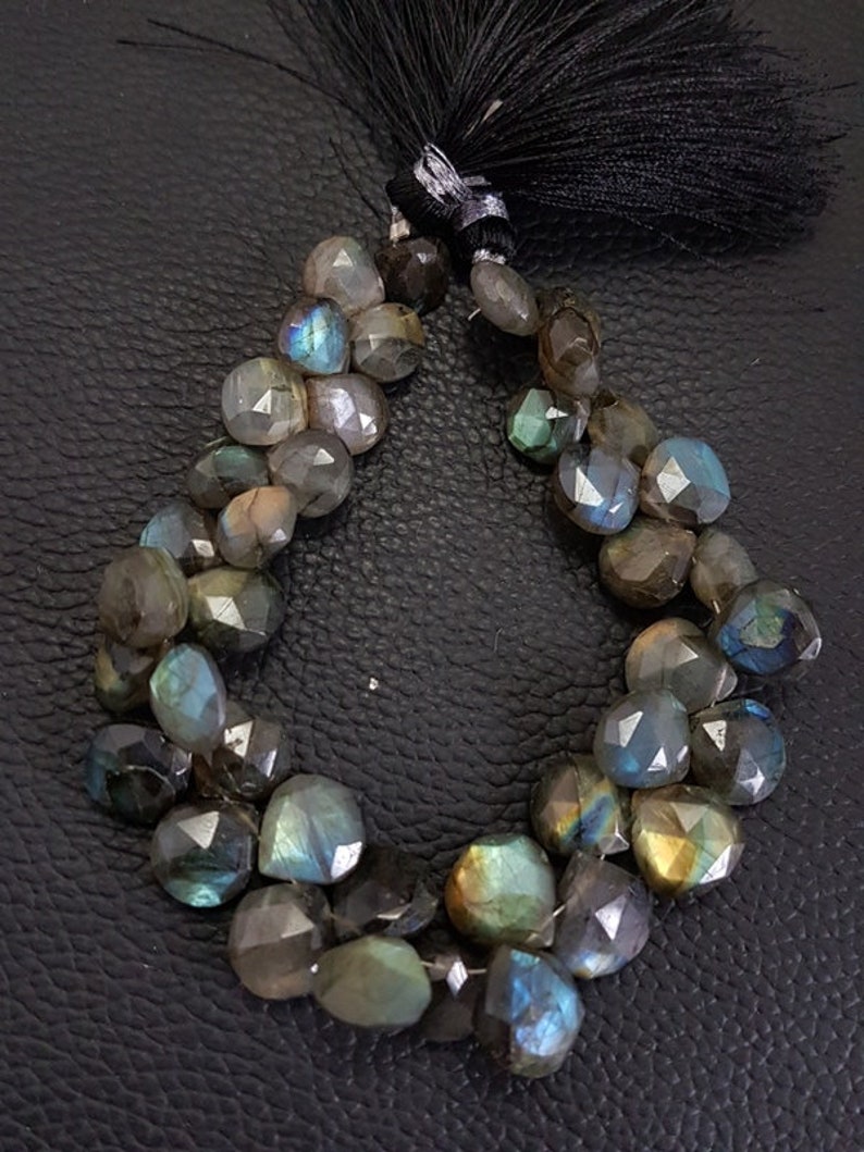 Labradorite Faceted Heart Shape BeadsLabradorite faceted Pear | Etsy