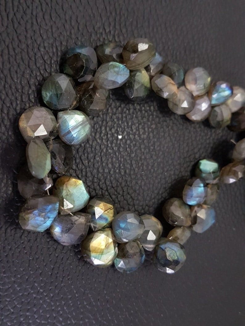 Labradorite Faceted Heart Shape BeadsLabradorite faceted Pear | Etsy