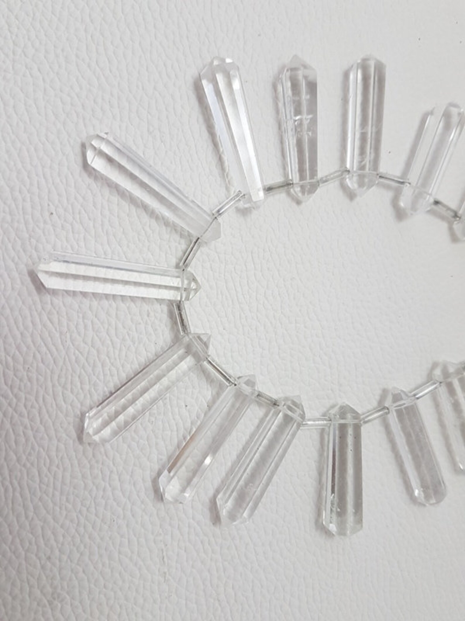 Natural Crystal stick beadsCrystal faceted beadsAAA quality | Etsy