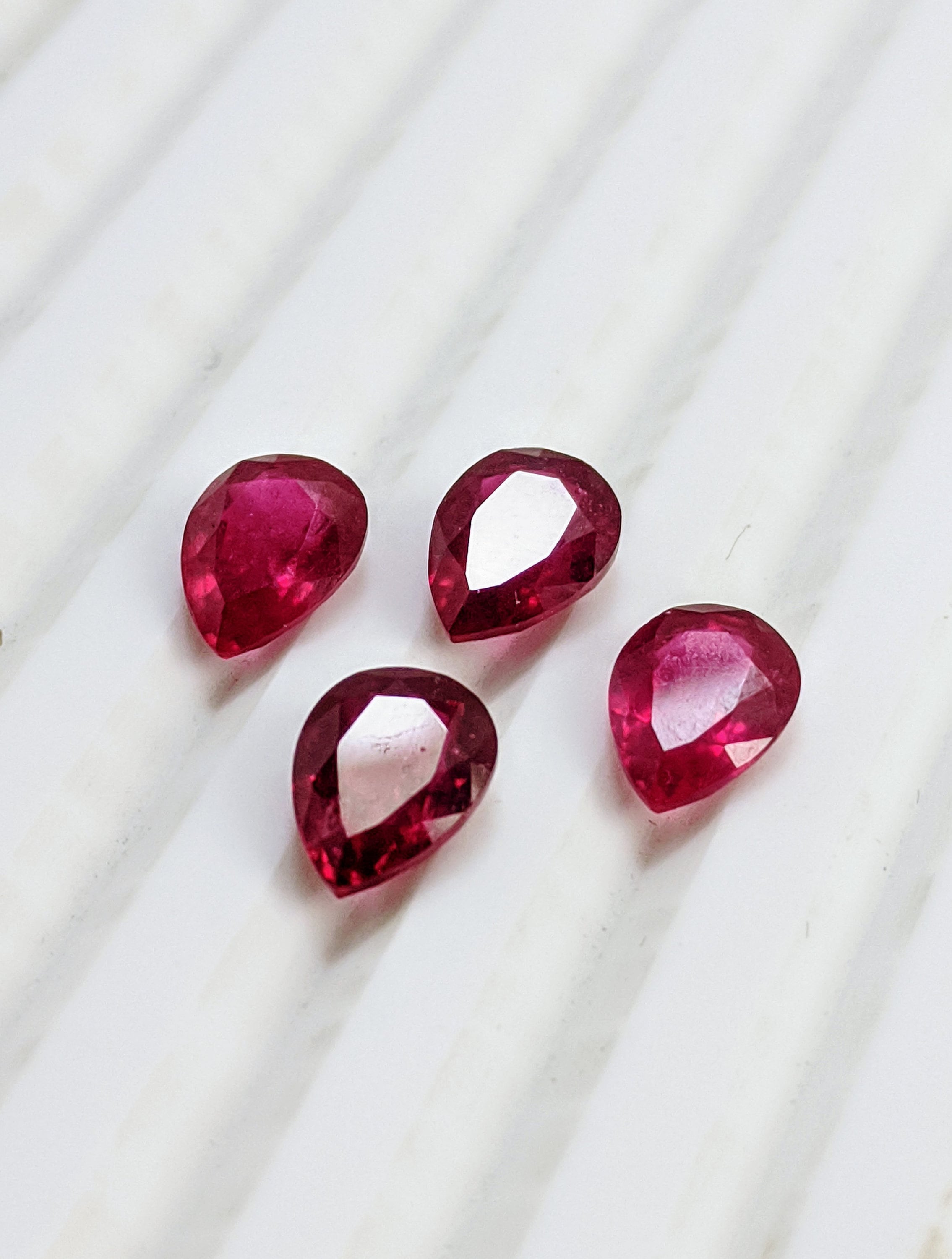 Natural Pigeon Blood Red AAA African Ruby Glassfield Faceted | Etsy