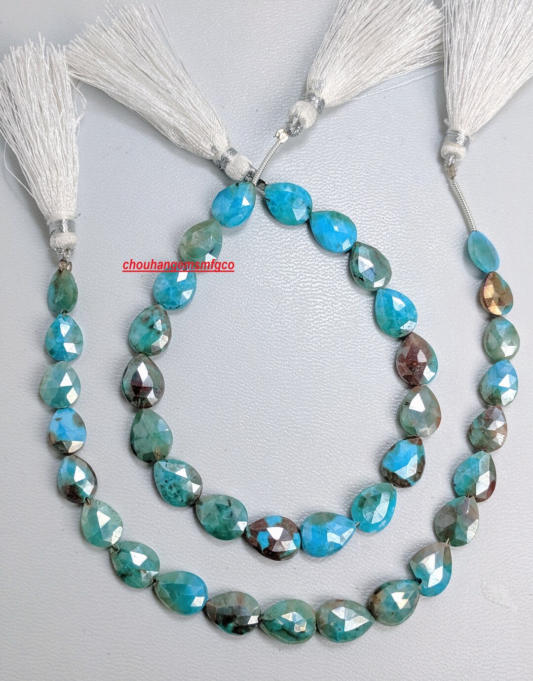 Natural Mystic Turquoise Faceted Beads,high Polish Sky Blue Turquoise ...
