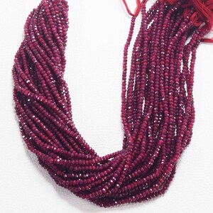 30% Discount Ruby Beads Strand AAA Quality Faceted Rondelle - Etsy