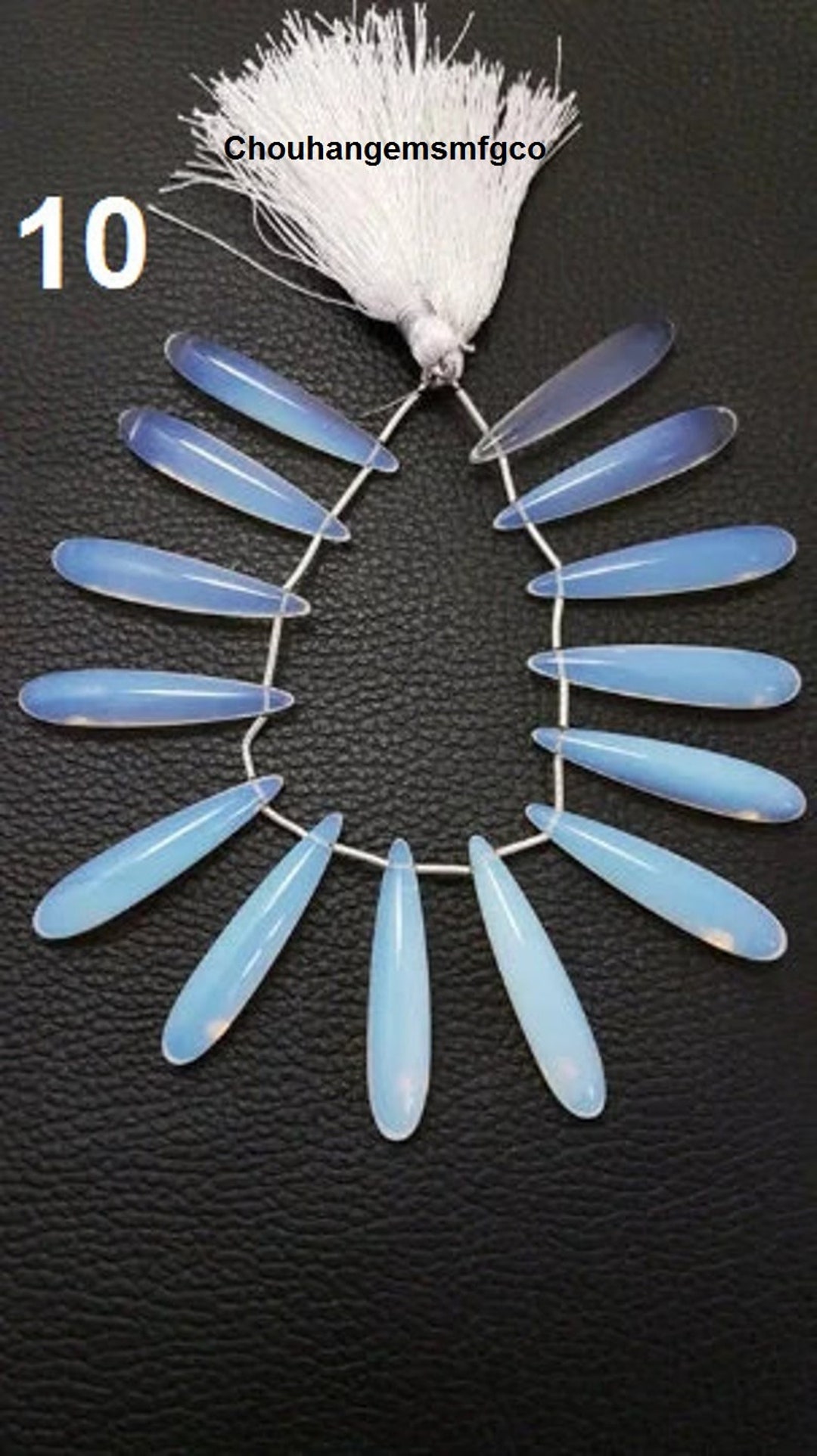 Opalite Quartz Tear Drop Elongated Smooth Briolettes, Loose Gemstone ...