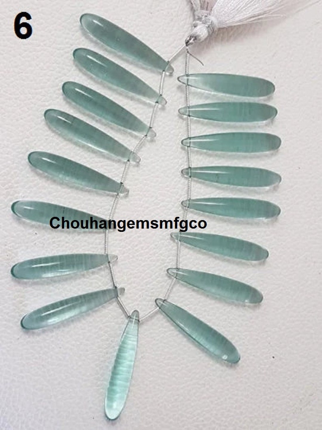 Aqua Green Quartz Tear Drop Elongated Smooth Briolettes, Loose Gemstone ...