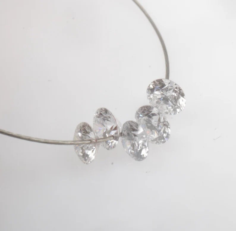 3MM Lab Grown Round Brilliant Cut Diamond Drilled White Color Round Cut ...