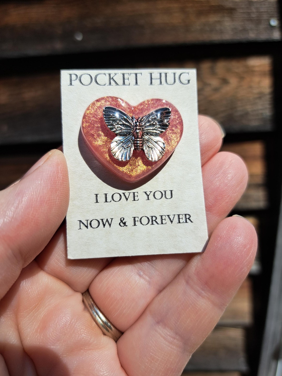 Sympathy Gift, Pocket Hug, Butterfly Heart, Memorial Gift, Love ...