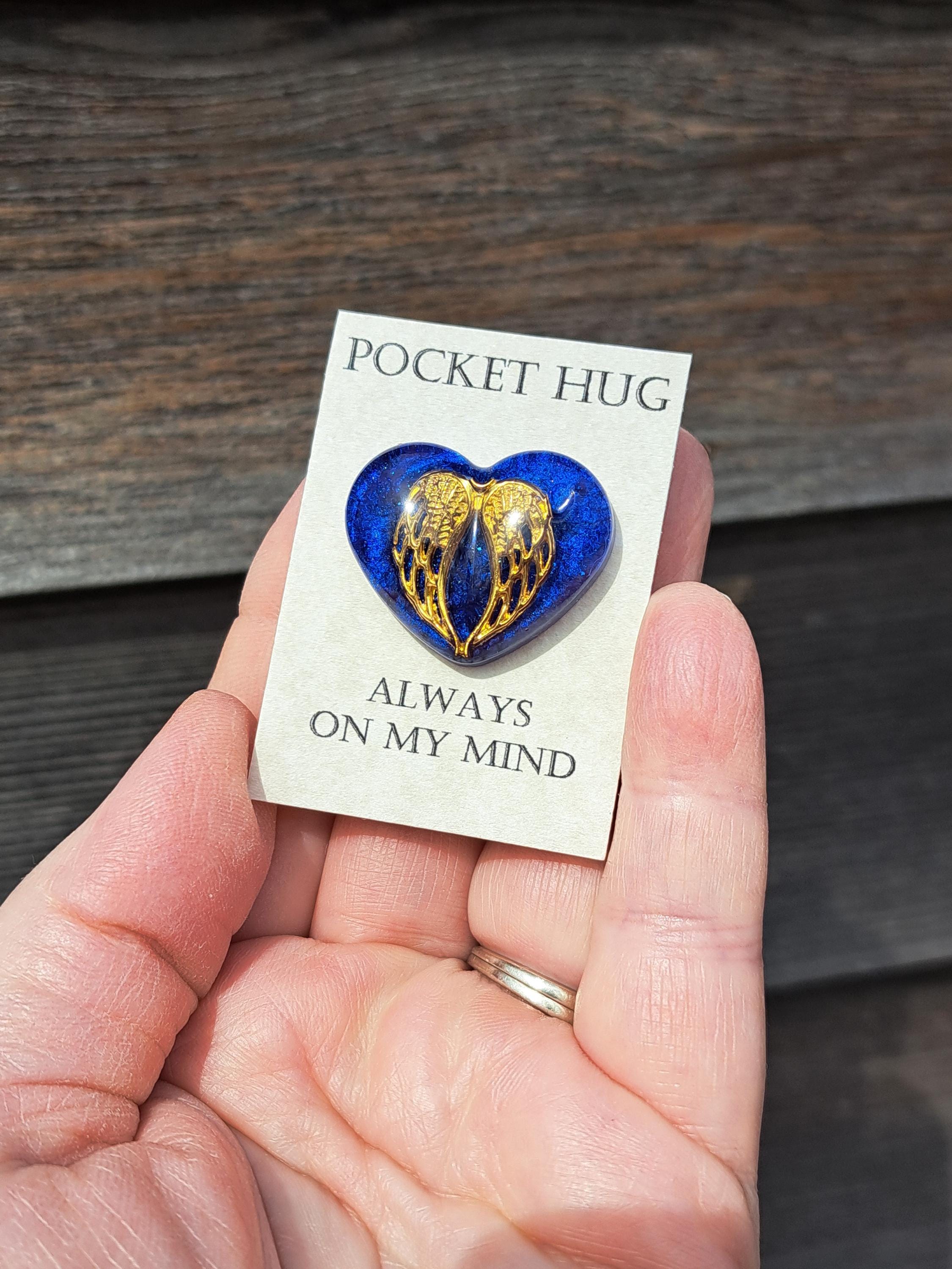 Pocket Hug - Angel Wing Sympathy Gift. Heart Grieving Token - Etsy