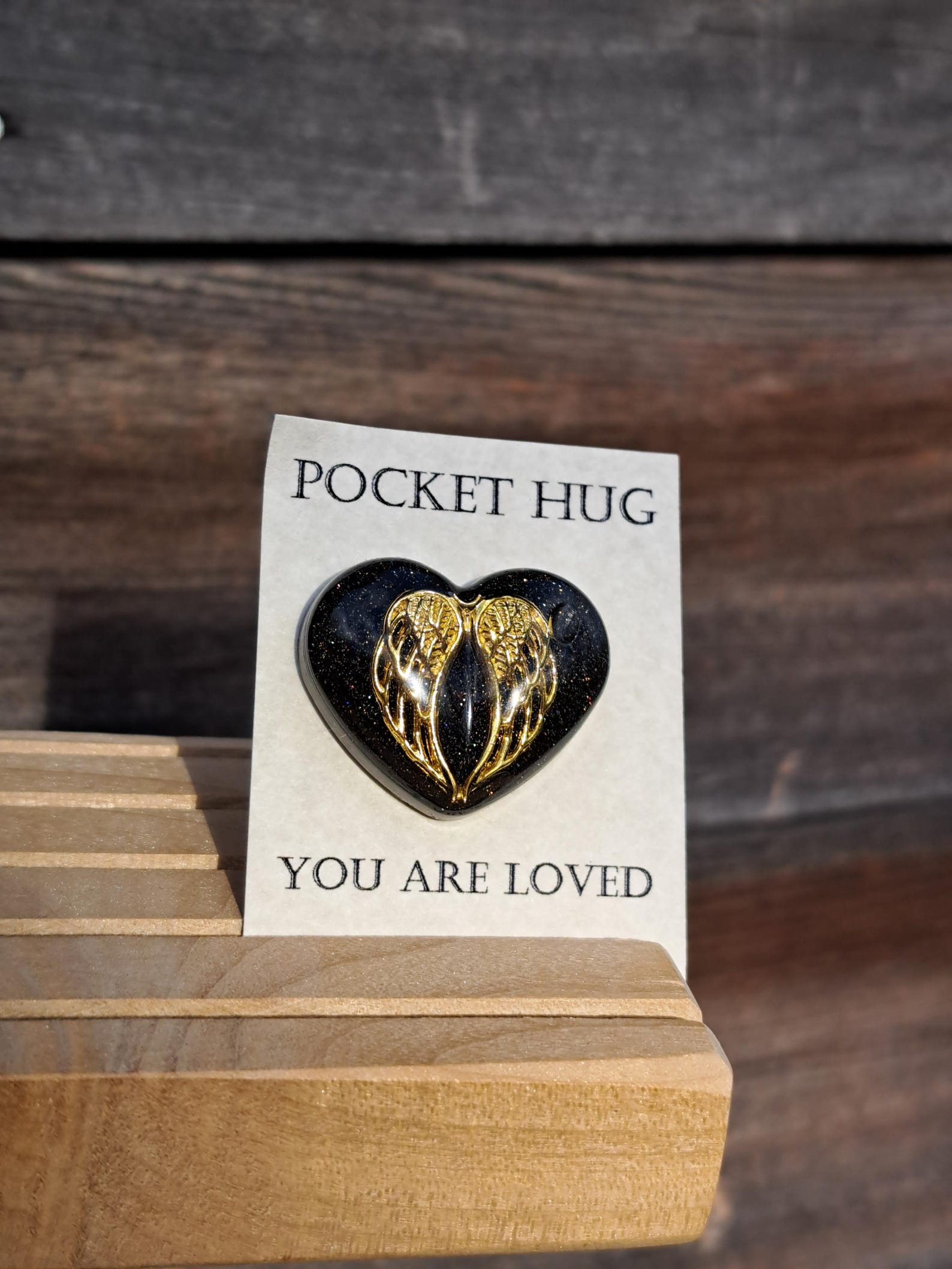 Pocket Hug - Angel Wing Sympathy Gift. Heart Grieving Token - Etsy