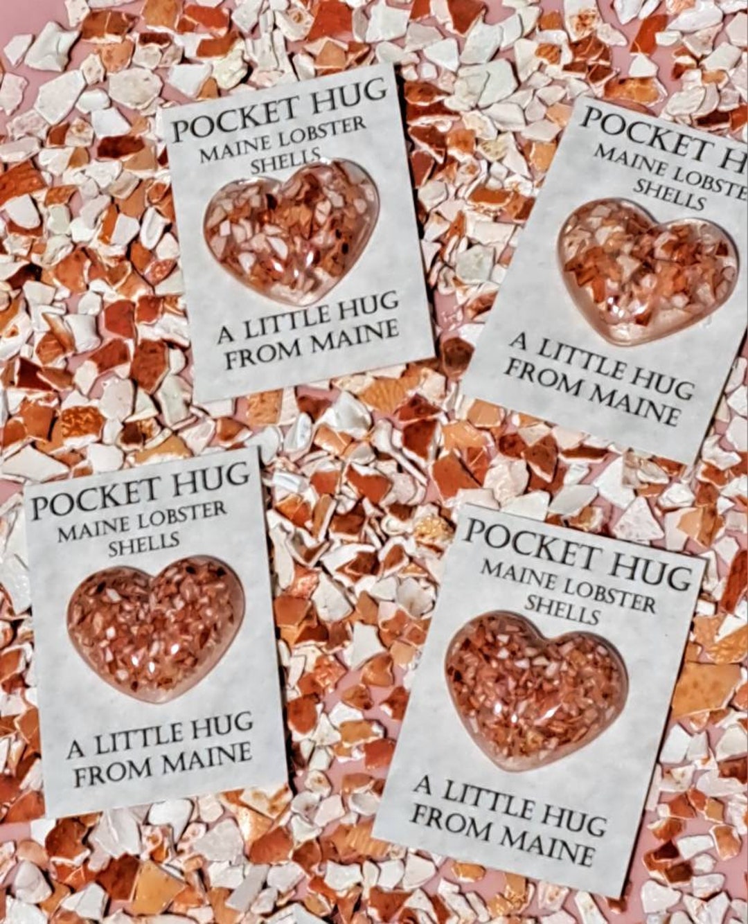 Maine Lobster Shells. Pocket Hugs. Maine Gift, Mussel Shells, Beach ...