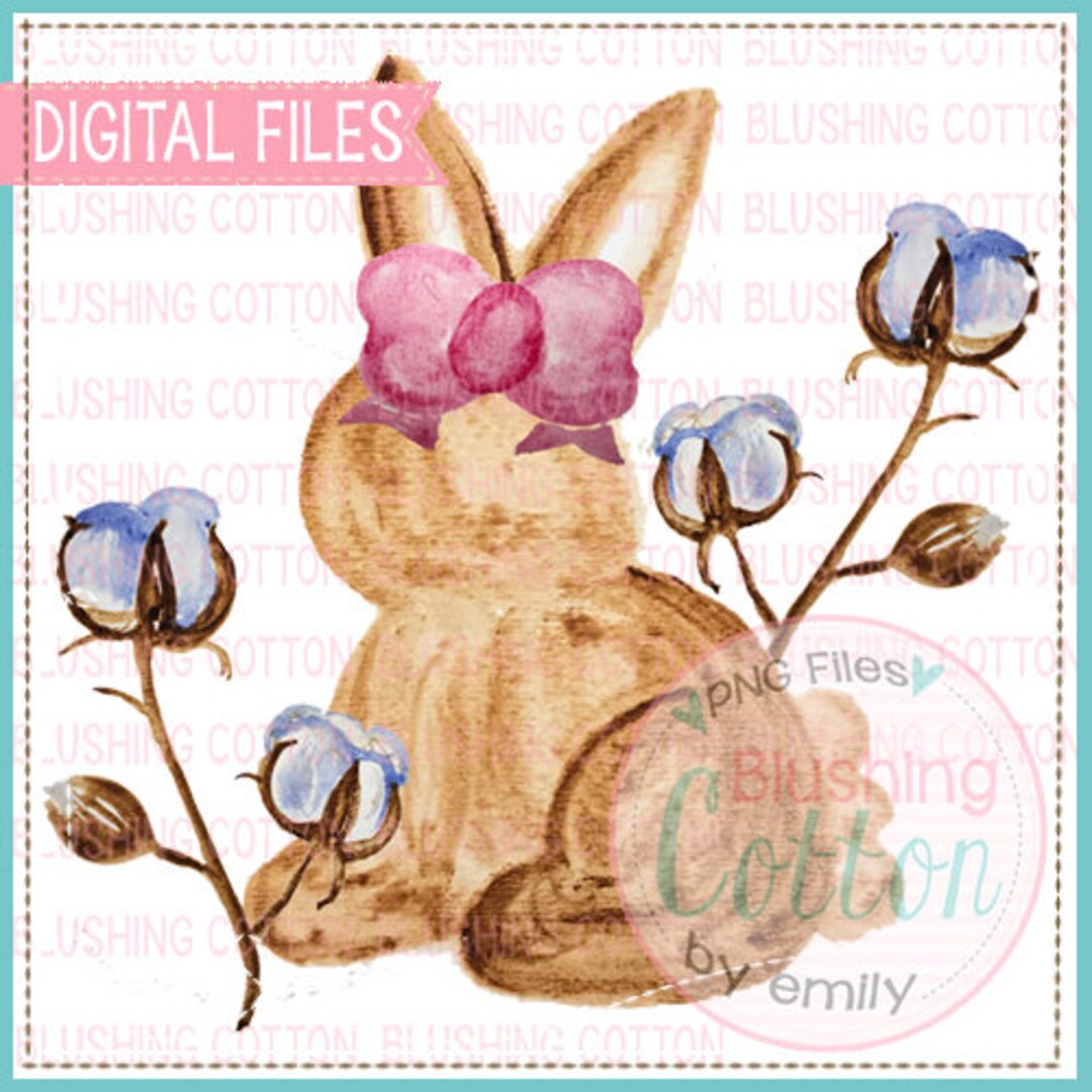 Sitting Girl Bunny Cottontail in Cotton for Easter and Easter Baskets ...