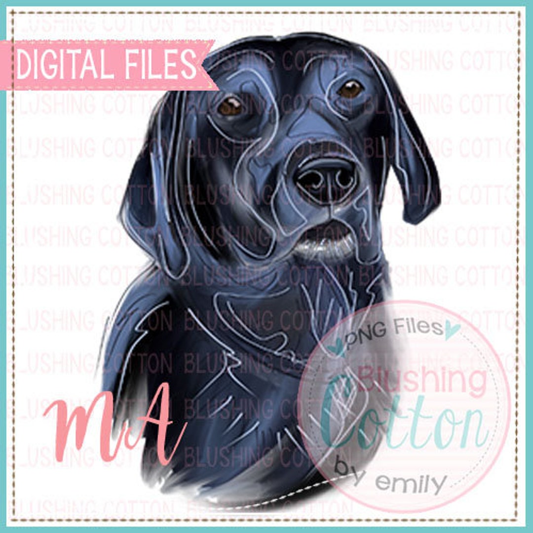 Black Lab Watercolor Design PNG Artwork Digital File - for Printing and ...
