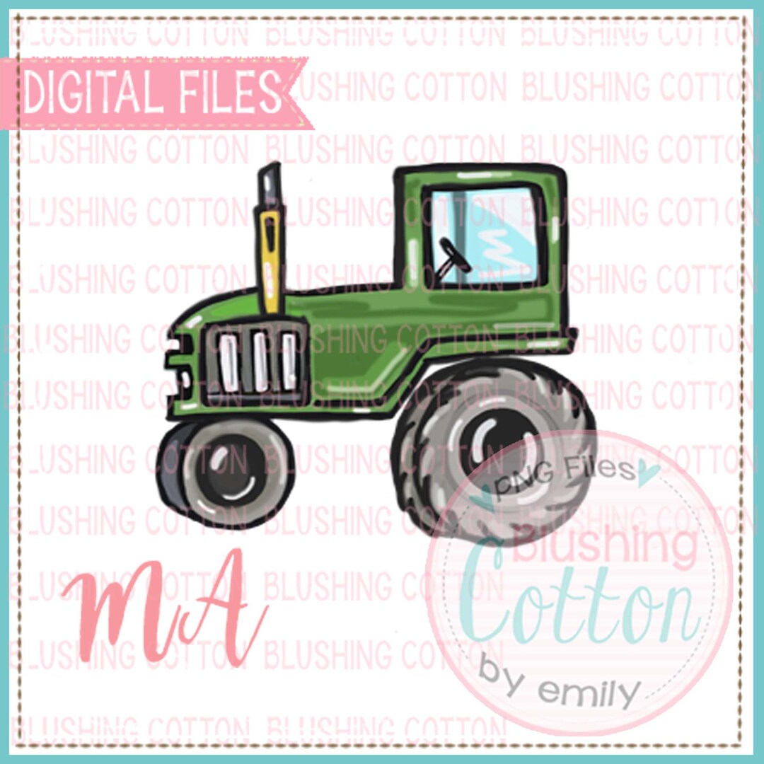 Tractor Design PNG Artwork Digital File - for Printing and Other Crafts ...