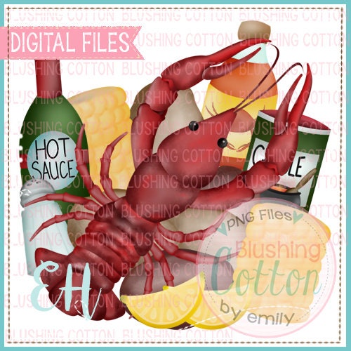 Crawfish Boil Time PNG Watercolor Artwork Digital File for | Etsy