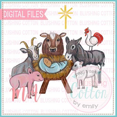 Nativity Design Watercolor PNG Artwork Digital File for - Etsy