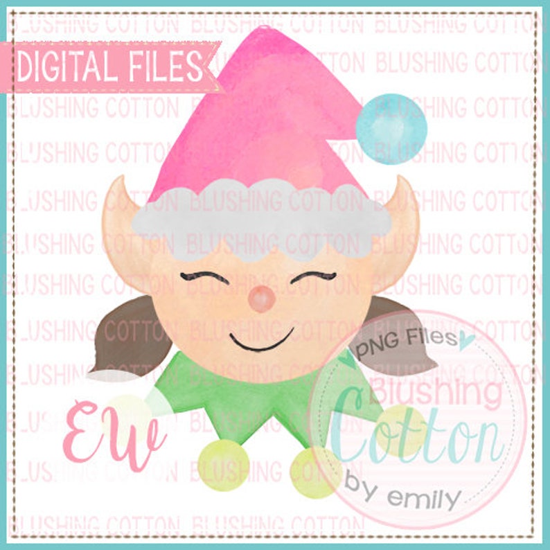 Happy Elf Girl Design PNG Artwork Digital File for Printing - Etsy