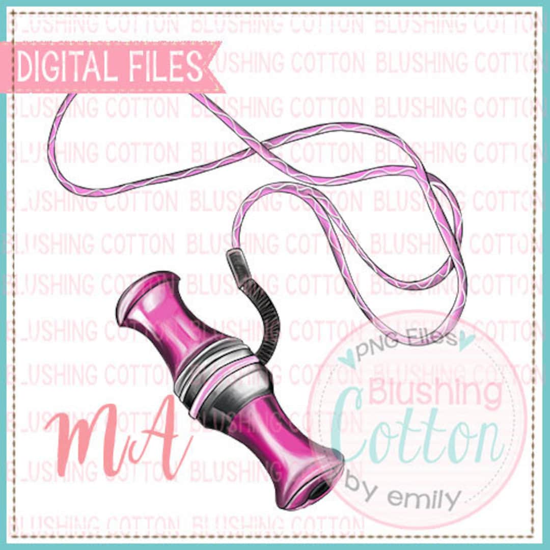 Pink Duck Call PNG Watercolor Design BCMA - Etsy