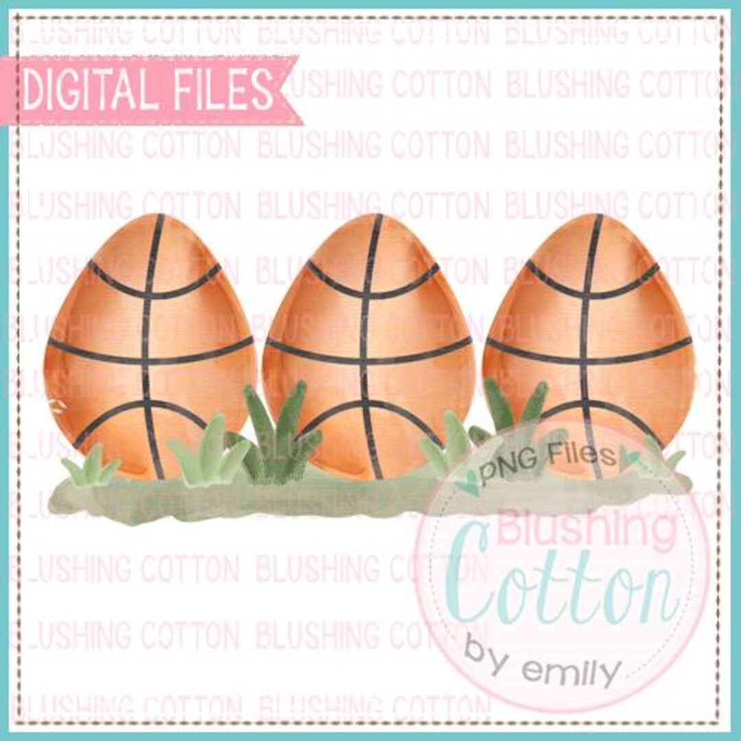 Basketball Egg Trio Design BCEH PNG Artwork Digital File for Printing ...