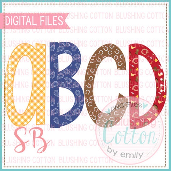 Western Alpha Watercolor Design PNG Artwork Digital File | Etsy