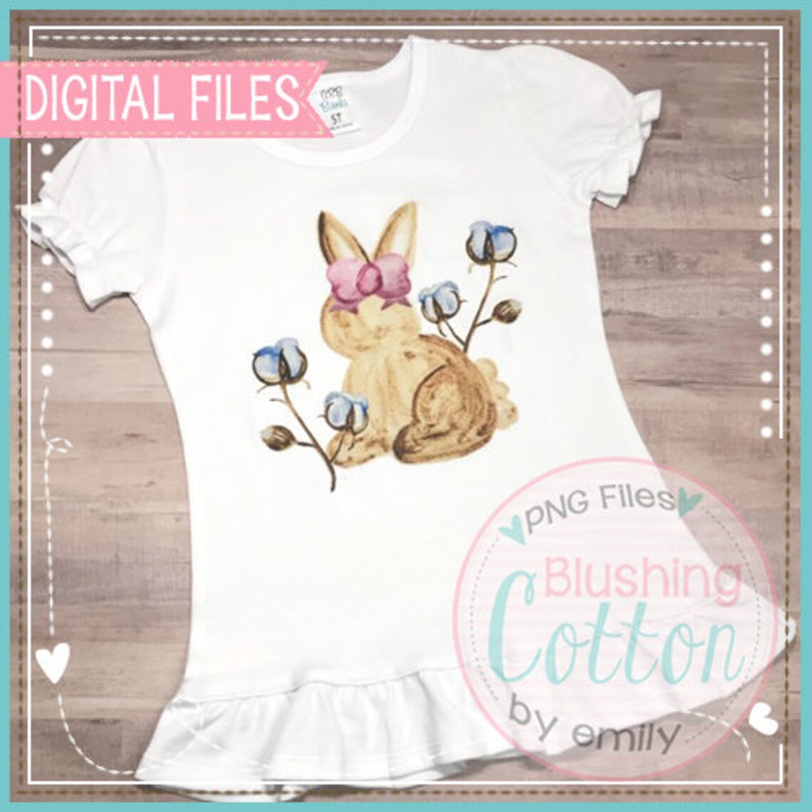 Sitting Girl Bunny Cottontail in Cotton for Easter and Easter Baskets ...