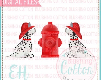 Dalmatians With Fire Hydrant Design PNG Artwork Digital File - Etsy