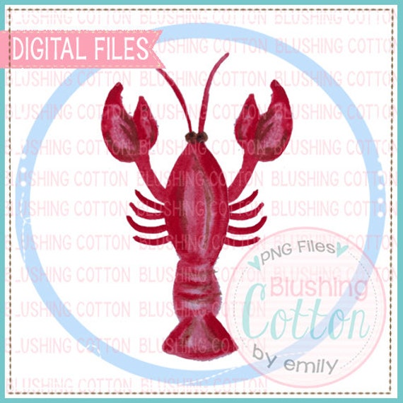 Crawfish Circle PNG Watercolor Artwork Digital File for - Etsy