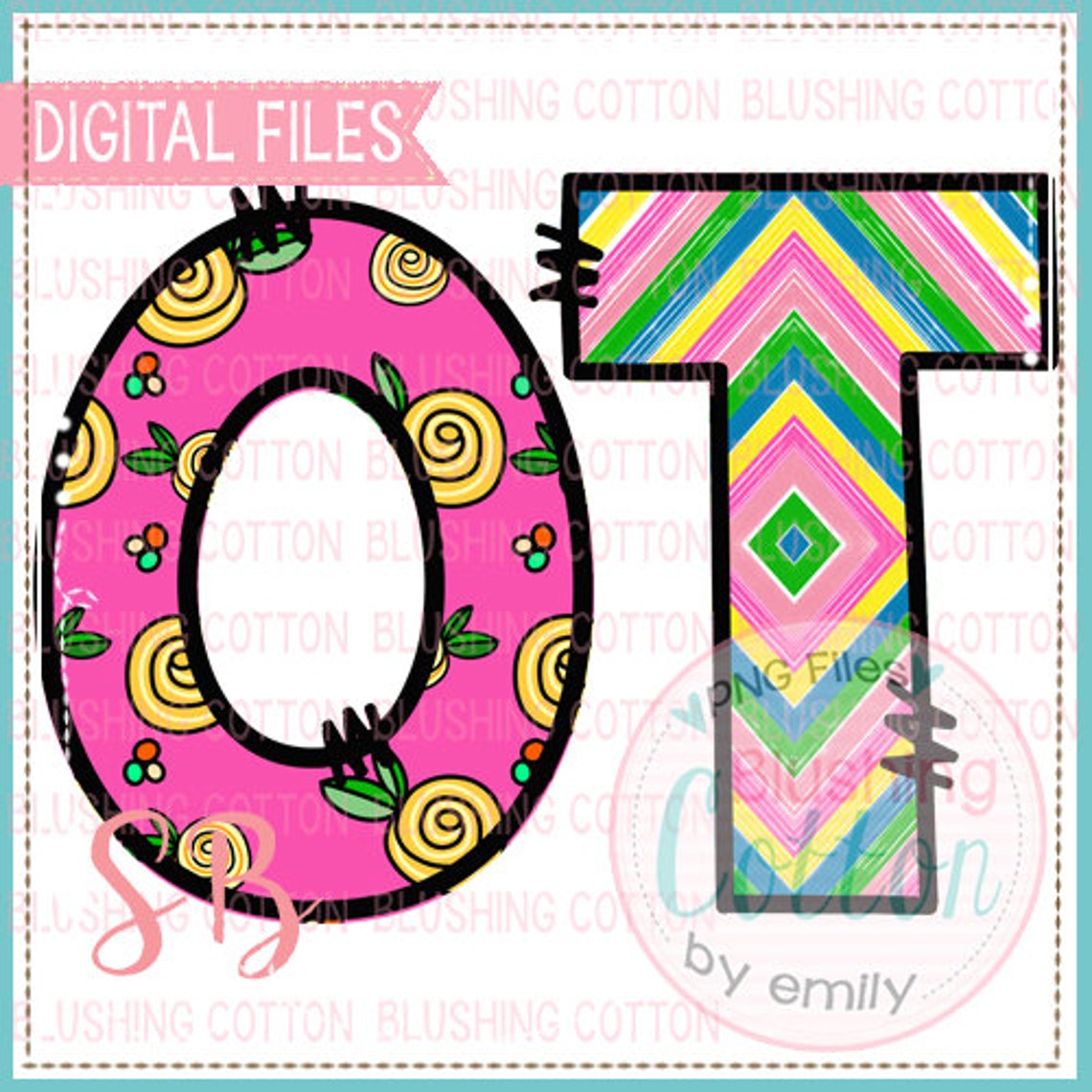 OT Doodle Wordart Watercolor Design PNG Artwork Digital File - Etsy