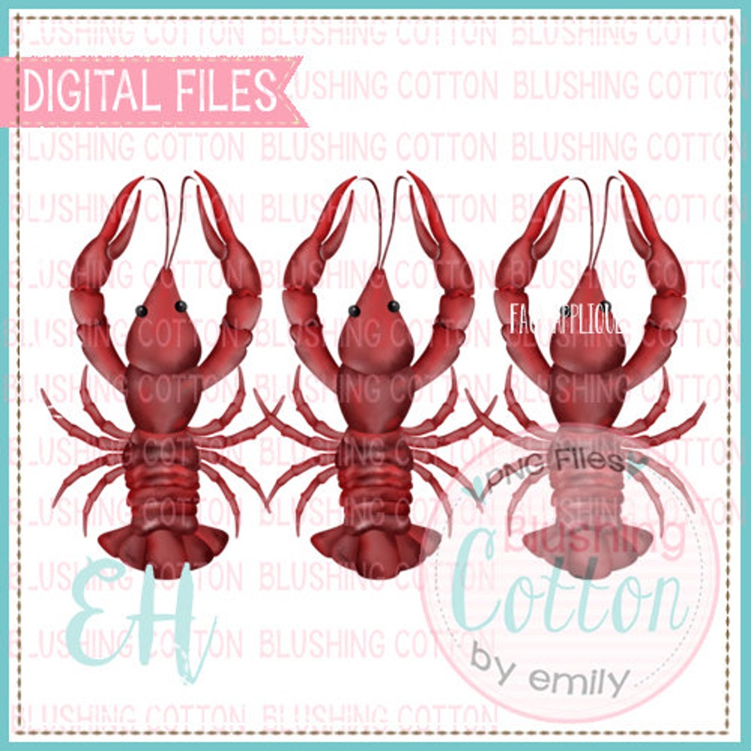 Crawling Crawfish Trio -PNG for Printing and Other Crafts - Etsy
