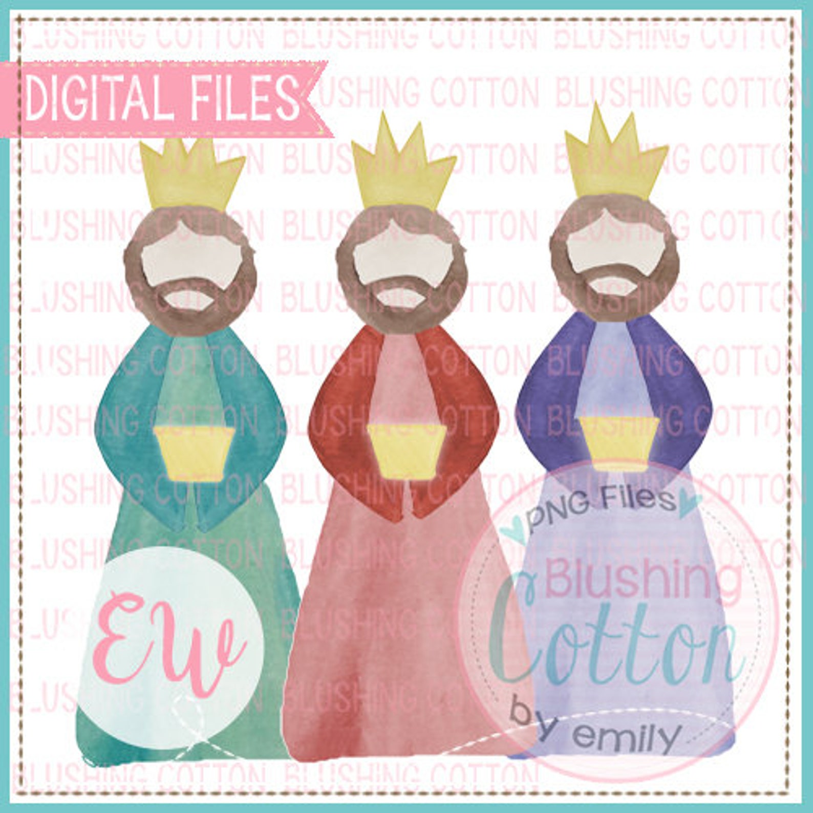 We Three Kings Design Watercolor PNG Artwork Digital File - Etsy
