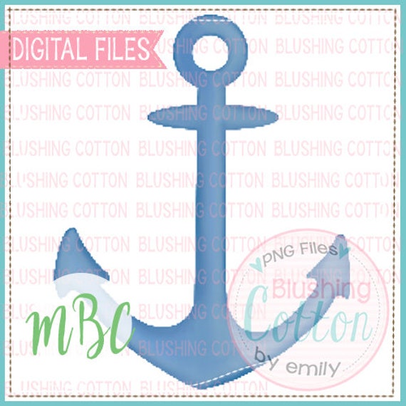 Anchor Watercolor PNG Artwork Digital File for Printing and | Etsy