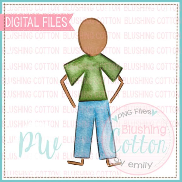 African American Stick Figure - Etsy