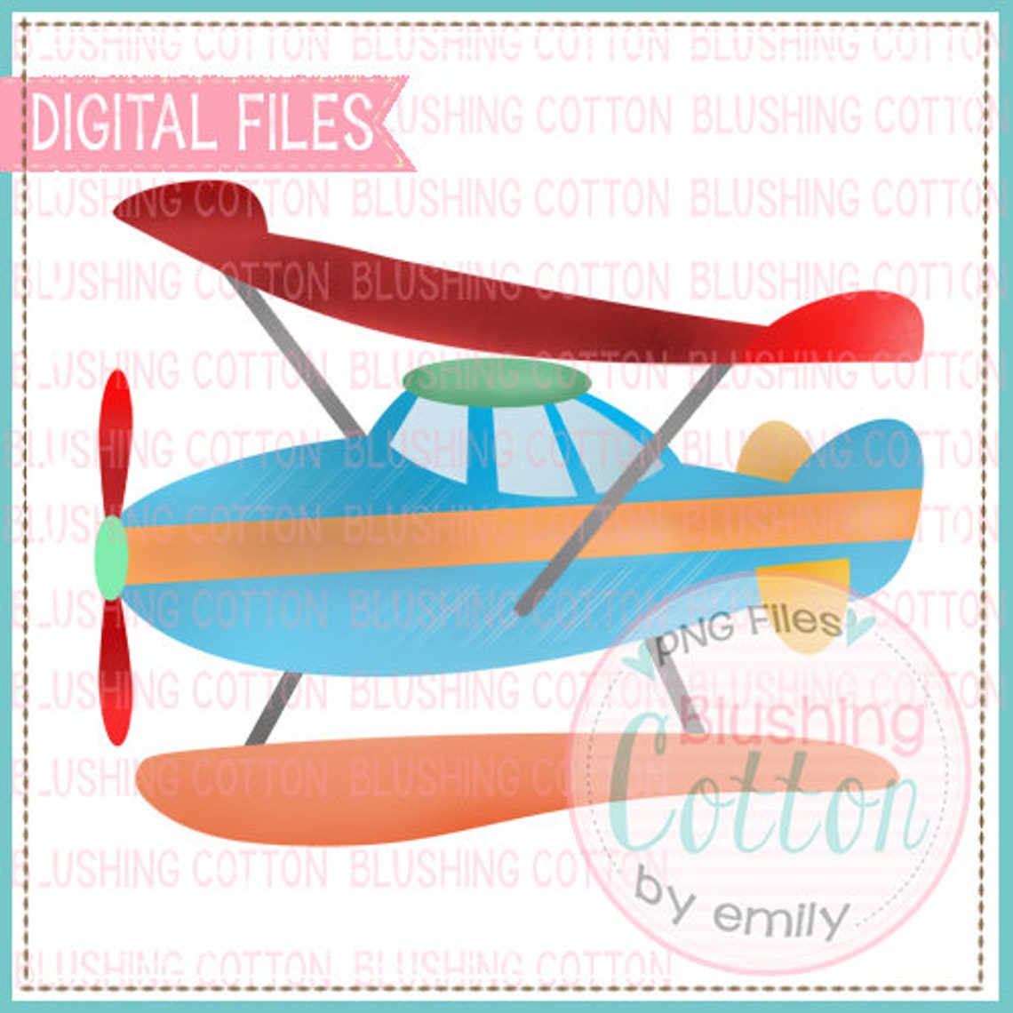 Float Plane Watercolor Design PNG Artwork Digital File for | Etsy