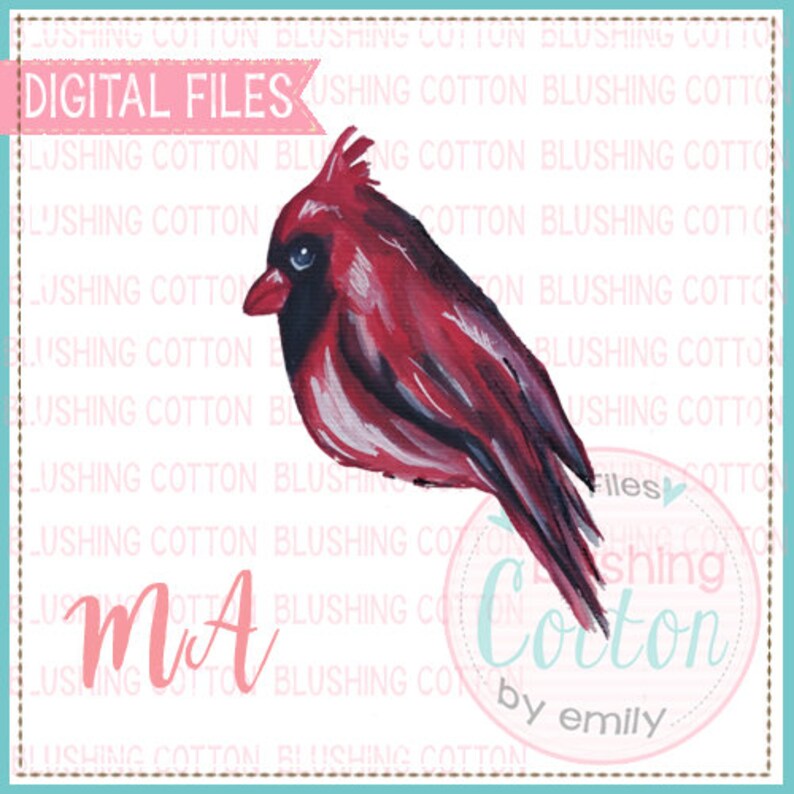 Red Cardinal Design PNG Artwork Digital File for Printing | Etsy