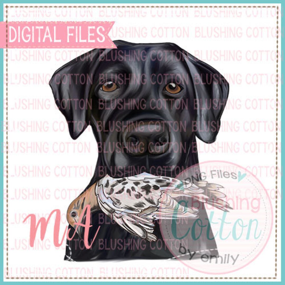 Black Labrador head With Dove Watercolor PNG Design BCMA - Etsy
