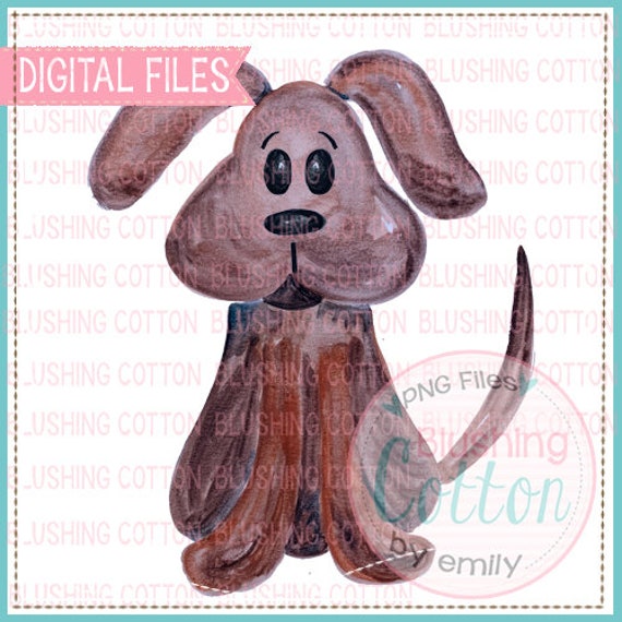 Curious Puppy Dog Watercolor PNG Artwork Digital File for | Etsy