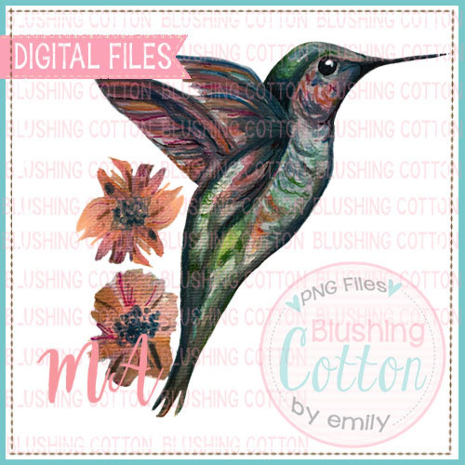 Hummingbird Design PNG Artwork Digital File for Printing and - Etsy