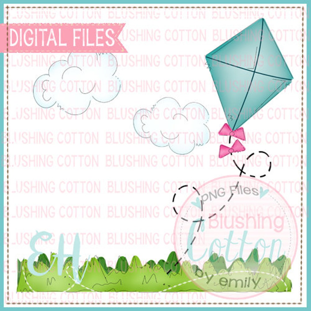 Kite Flying Scene Design BCEH - Etsy