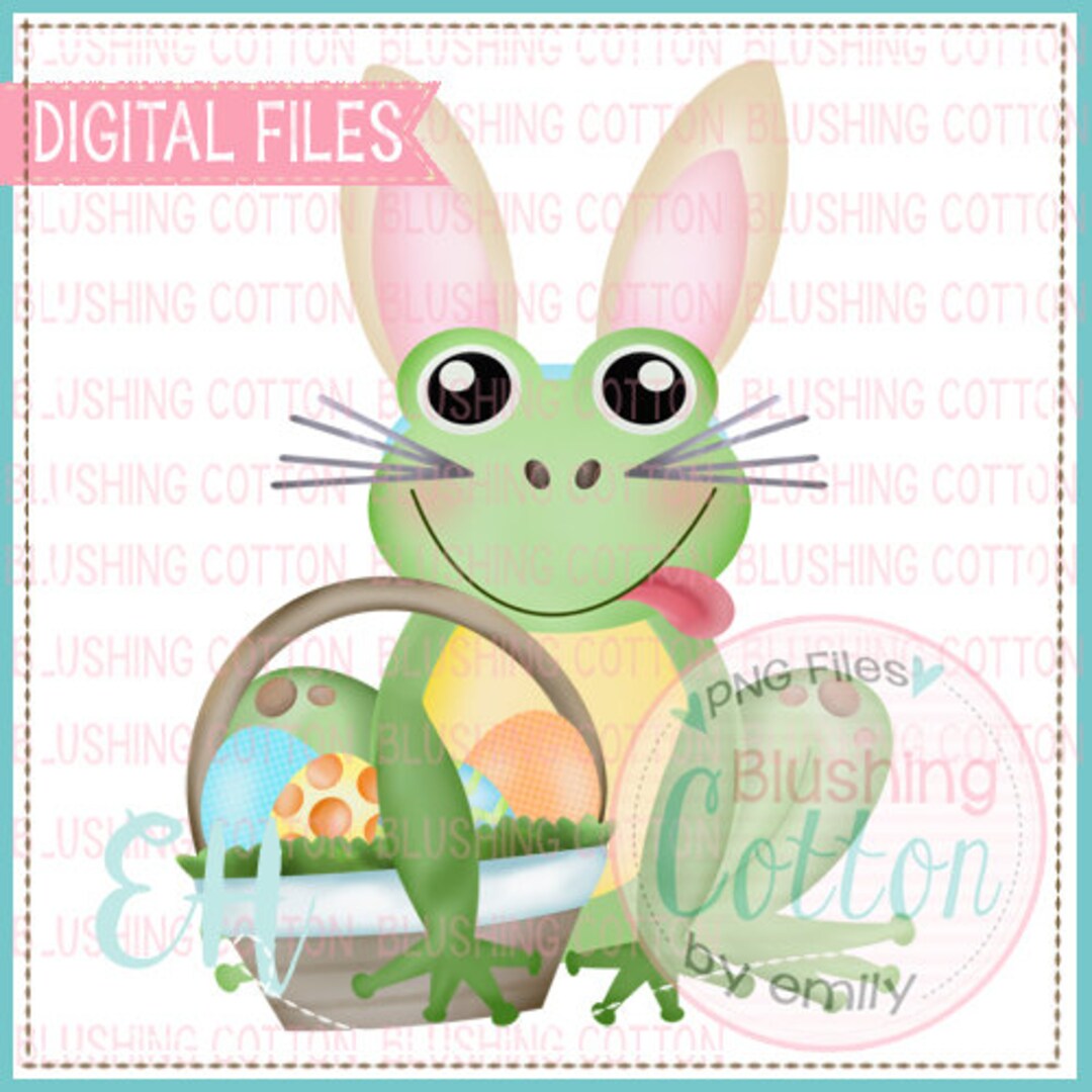 Easter Bunny Frog PNG Artwork Digital File - for Printing and Other ...