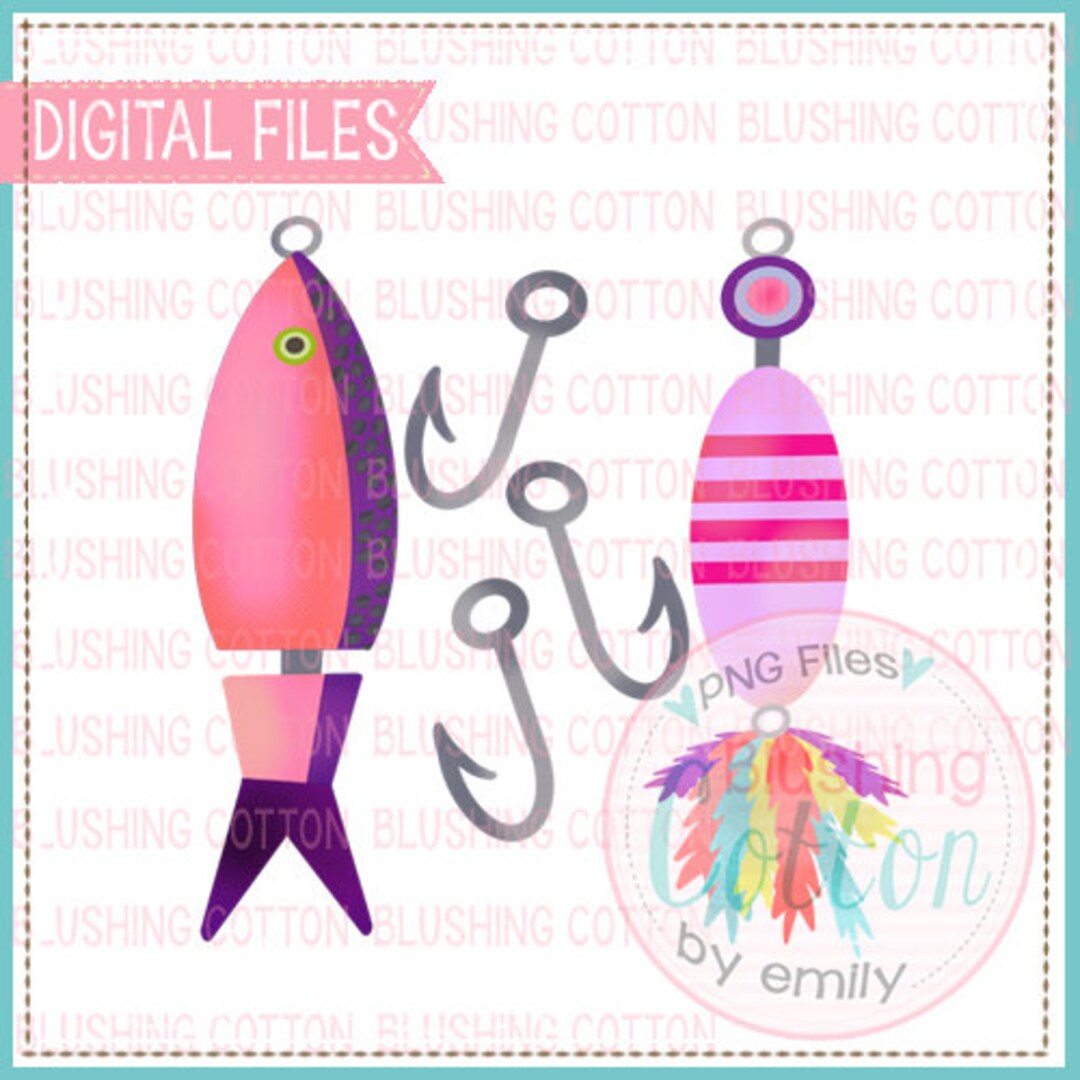 Fishing Lures With Hooks for Girls Preppy Fishing Lures - Etsy