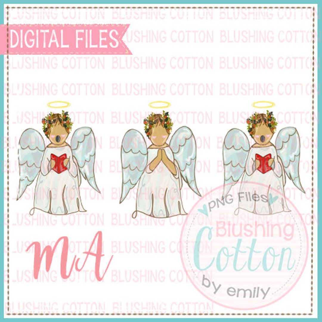 Angel Trio Design PNG Artwork Digital File for Printing and Other ...