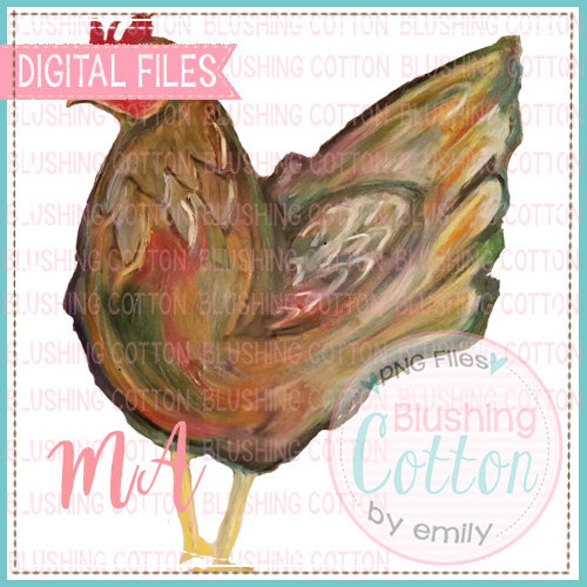 Chick 2 Handpainted Design PNG Artwork Digital File - for Printing and ...