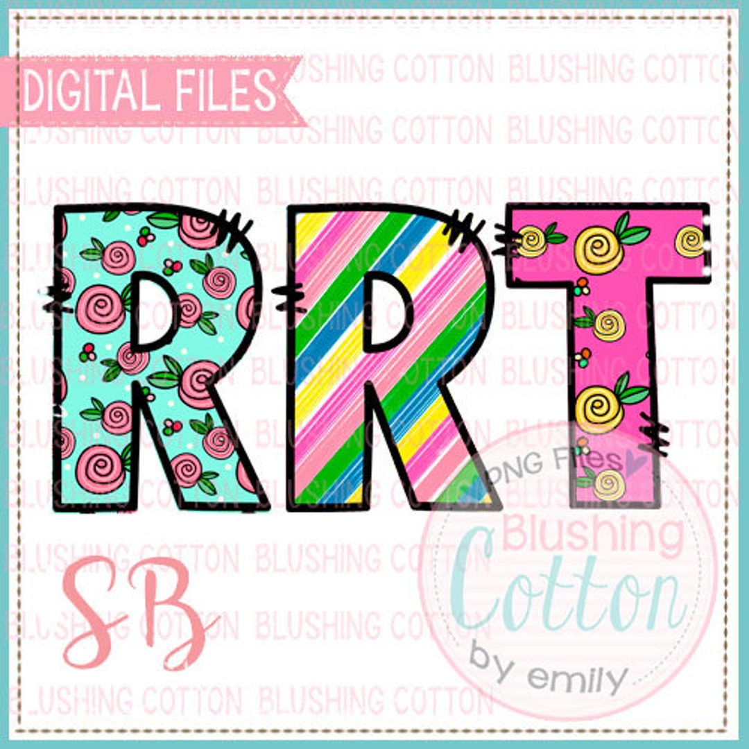 RRT Doodle Wordart Watercolor Design PNG Artwork Digital File - for ...