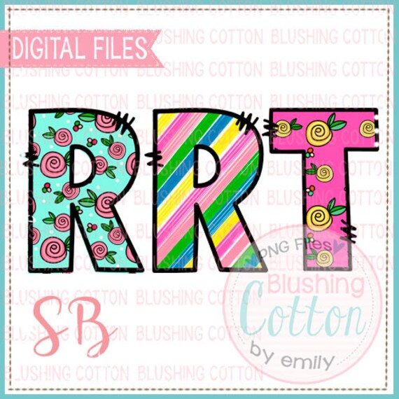 RRT Doodle Wordart Watercolor Design PNG Artwork Digital File | Etsy