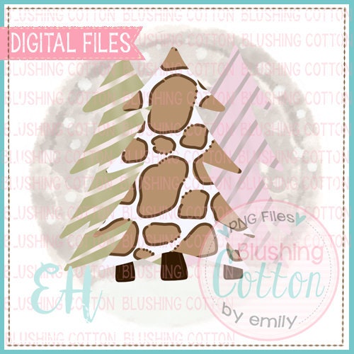 3 Mod Trees In Misty Circle Design PNG Artwork Digital File | Etsy