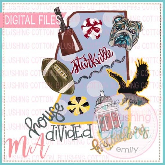 House Divided Mississippi Watercolor Design PNG Artwork - Etsy