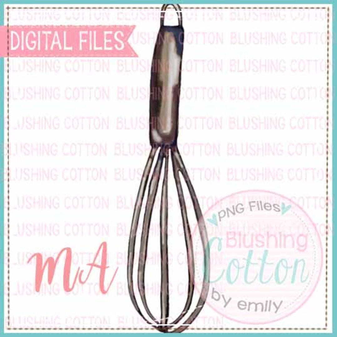 Whisk Handpainted Design PNG Artwork Digital File - for Printing and ...