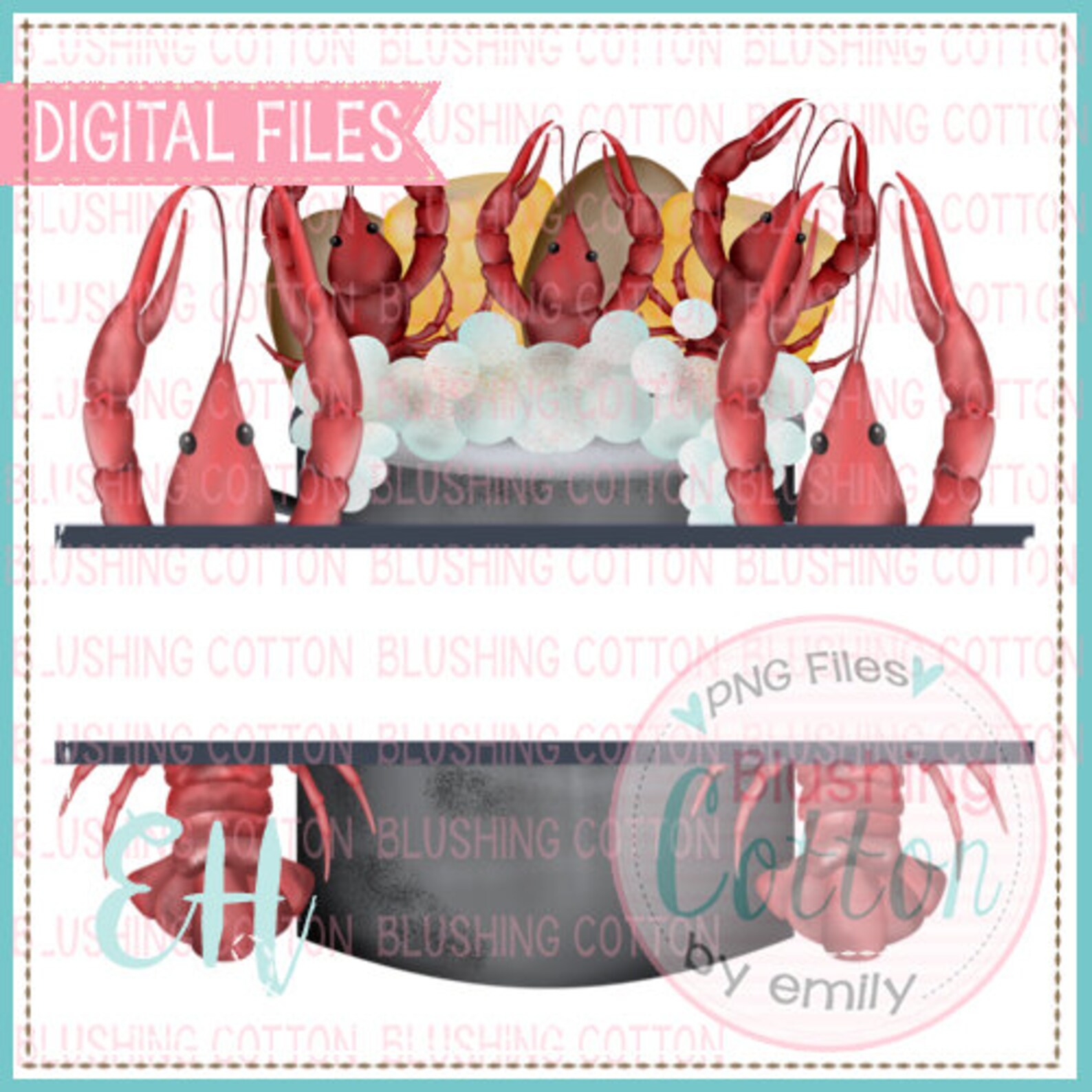 Split Crawfish Boil Design PNG for Printing and Other Crafts | Etsy