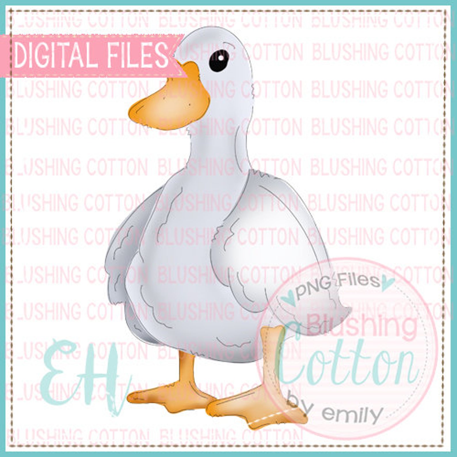 Waddle Duck Design Watercolor PNG Artwork Digital File for - Etsy