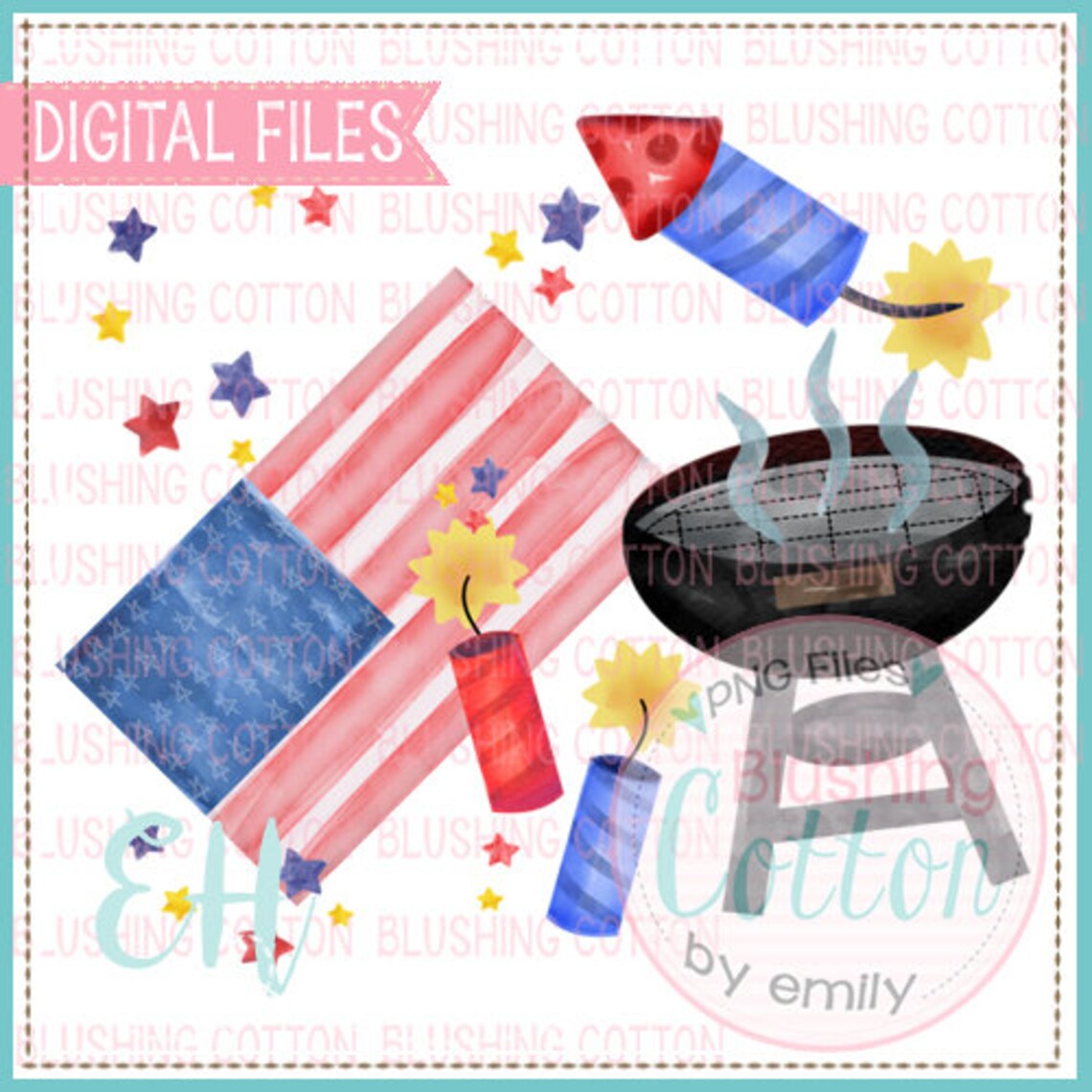 Patriotic Scene Handpainted Design PNG Artwork Digital File - Etsy