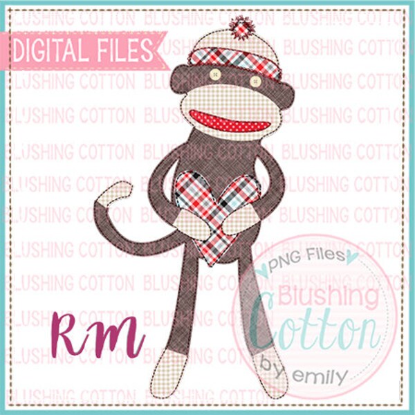Sock Monkey Clip Art - Etsy